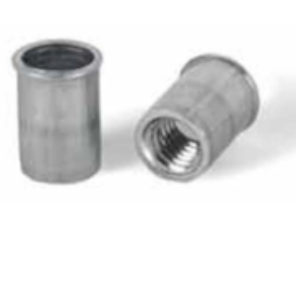 Aluminium Cylindrical Insert Nuts - Reduced Head - Open End - Orchard Fasteners